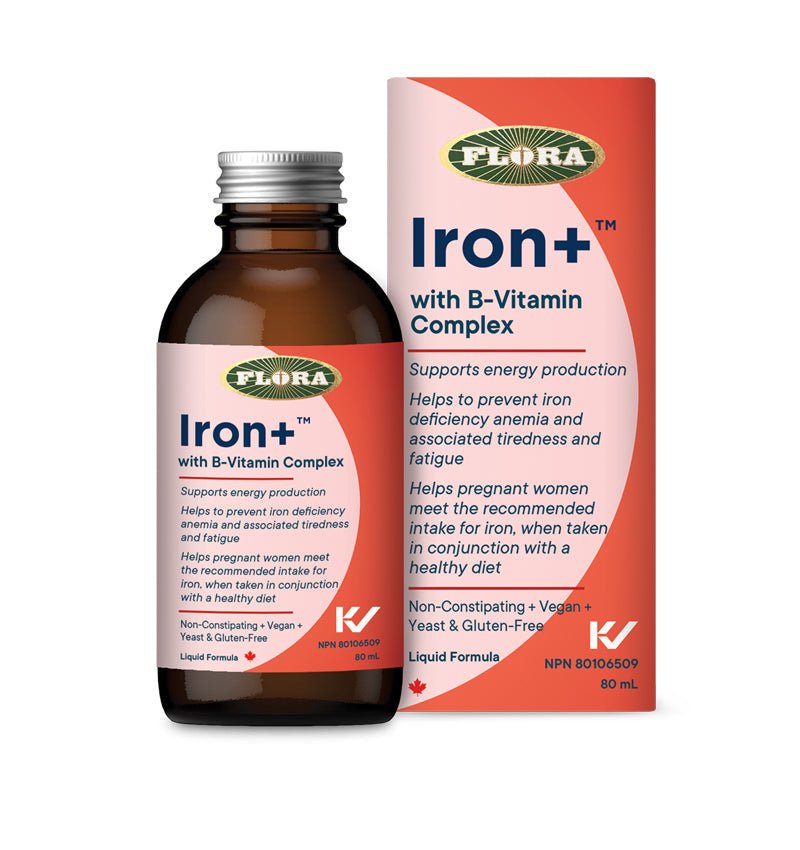 Flora Iron+ Liquid Formula, 80mL