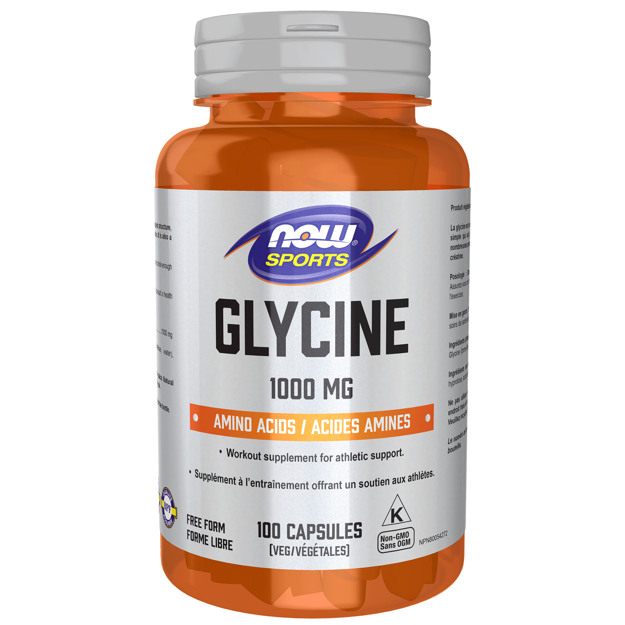 Now Glycine 1,000mg 100 Veg Capsules