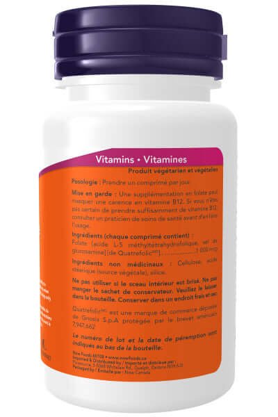 Now Methyl Folate 1000 mcg 90 Tablets – Nutrition Plus